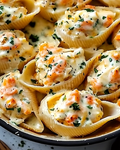 Creamy Seafood Stuffed Shells: Your Next Favorite Dinner! – FHFOODHEALTH