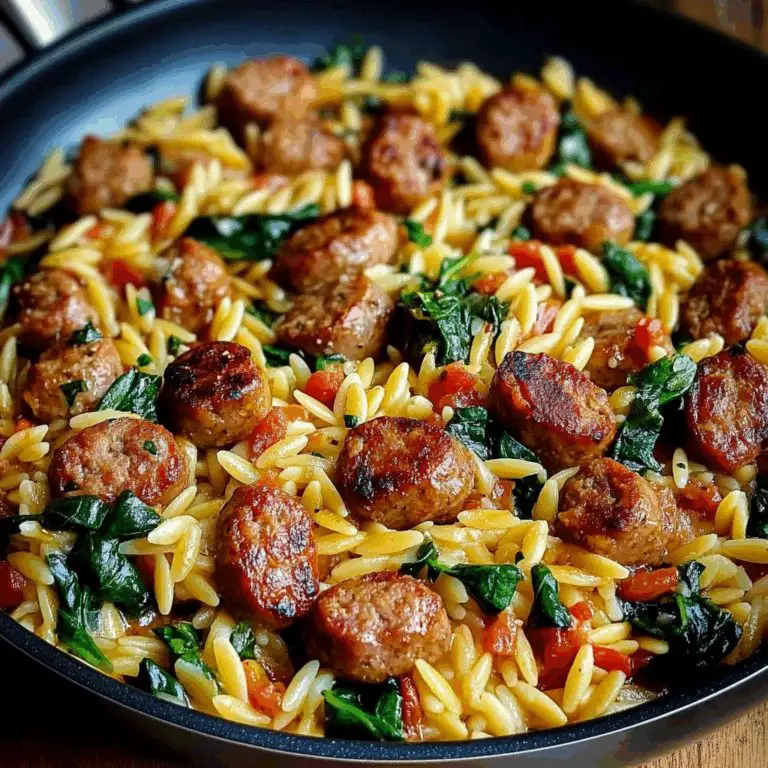 One-Pan Italian Sausage Orzo: Quick & Delicious Recipe! – FHFOODHEALTH