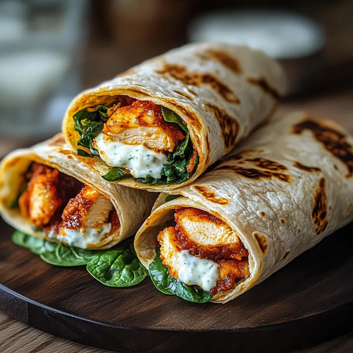 Crispy Air Fryer Chicken & Mozzarella Wraps in Just 20 Minutes ...