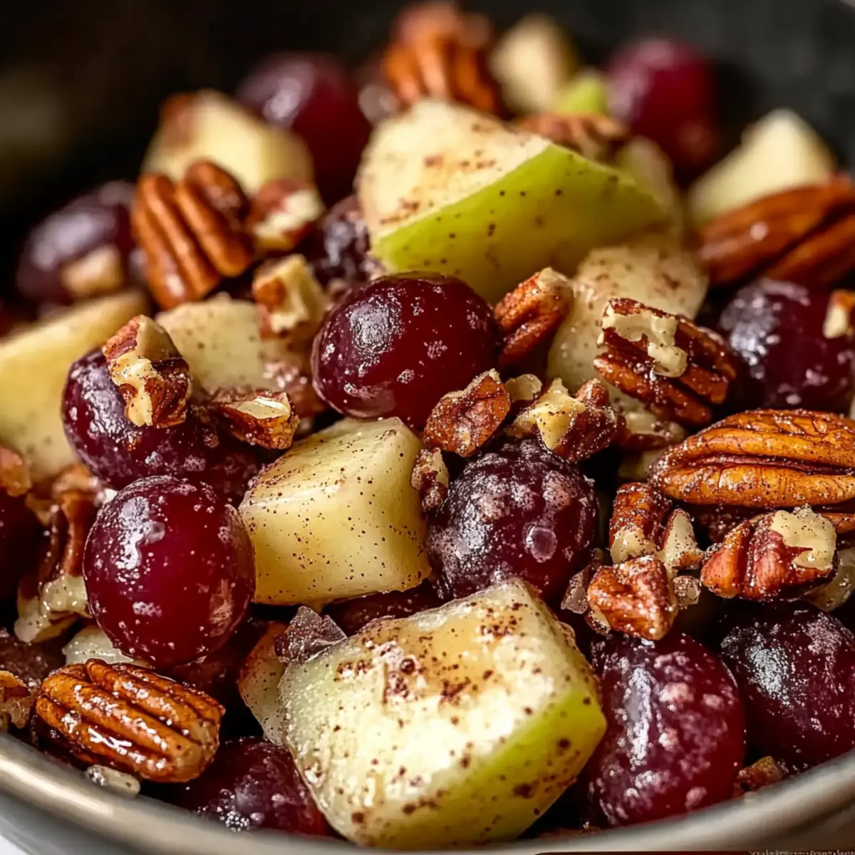 Cinnamon Apple Grape Salad with a Crunchy Nut Twist – FHFOODHEALTH